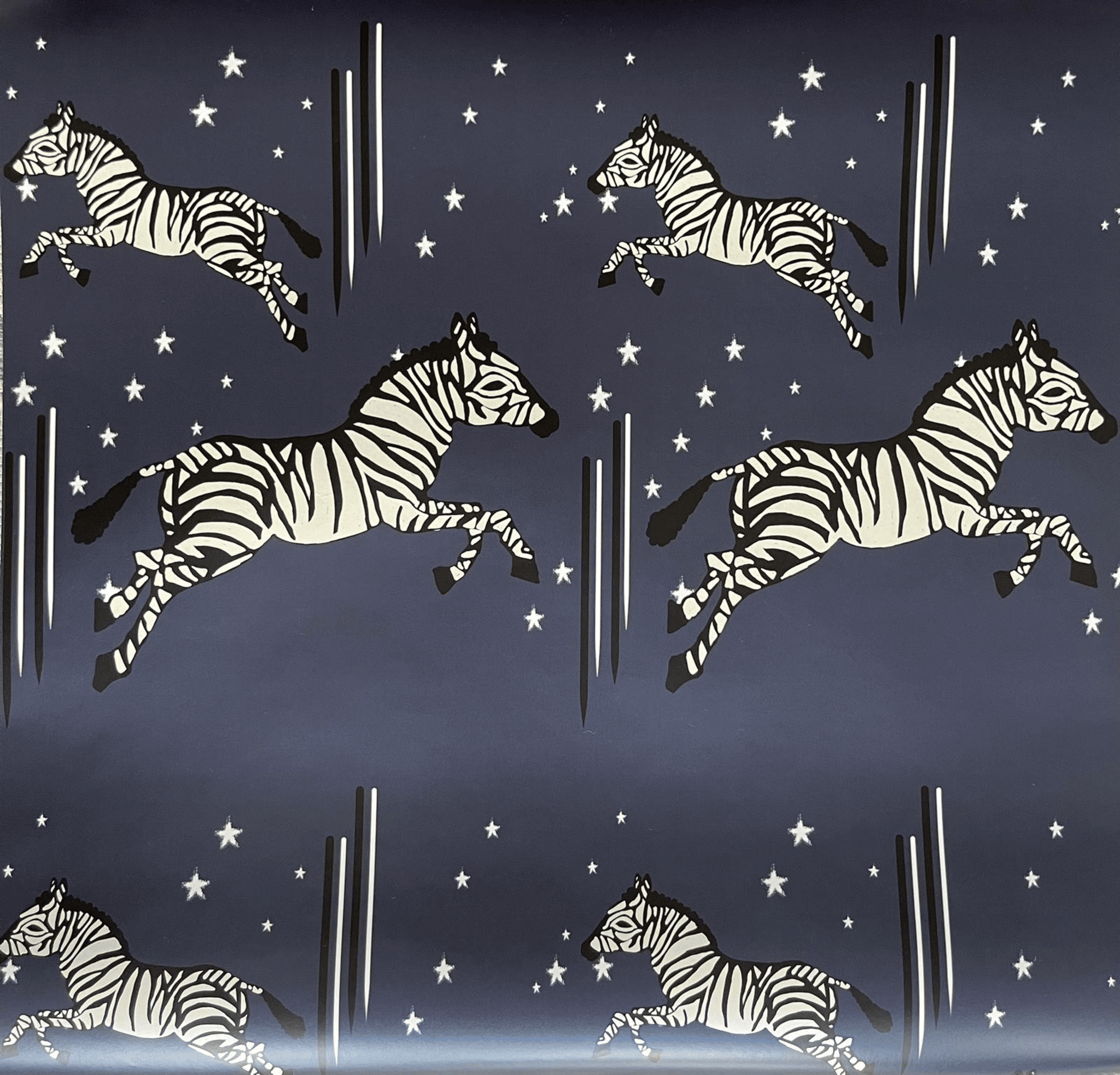 Leaping Zebra Midnight – WallTales London